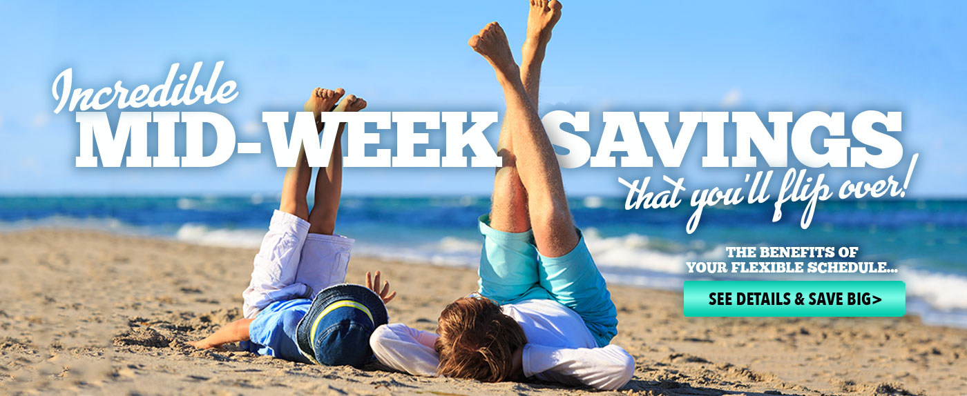MidWeek_Banner - Myrtle Beach Resorts & Vacation Rentals | Sands Resorts